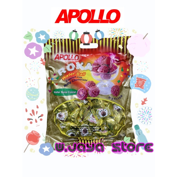 Roka Apollo Wafer Ball Chocolate Original Roka Contents 70pcs | Shopee ...