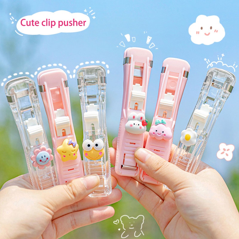 Cute push rod clip book clip folder test paper loose-leaf book ...