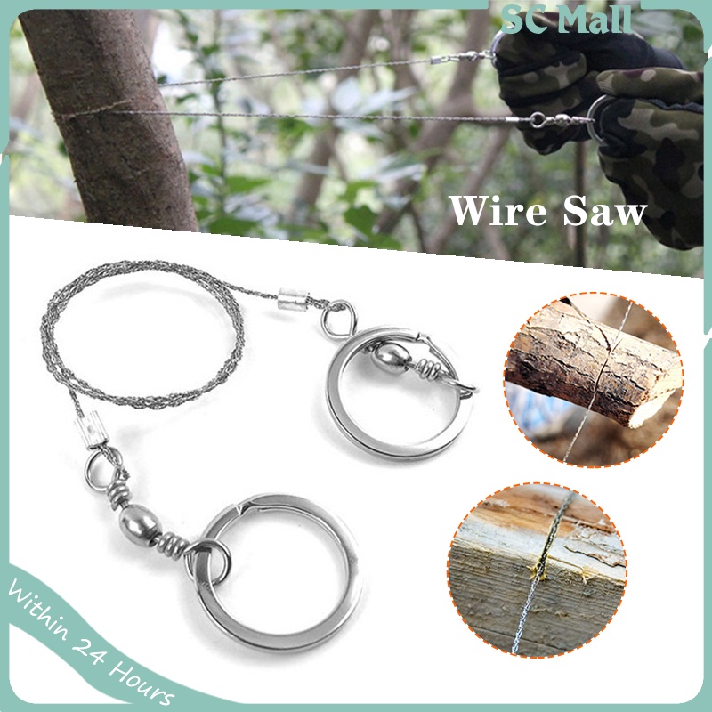Steel Wire Saw Stainless Steel Camping Saws Survival Wire Saw Camping ...