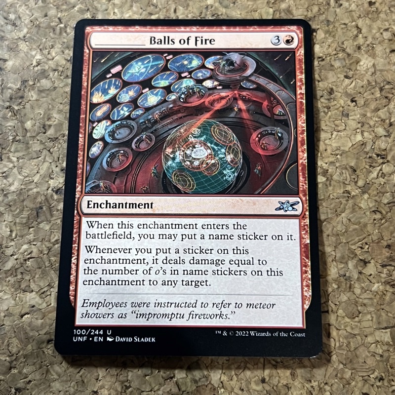 BALLS OF FIRE | ENCHANTMENT | UNFINITY UNF | RED | MTG MAGIC THE ...