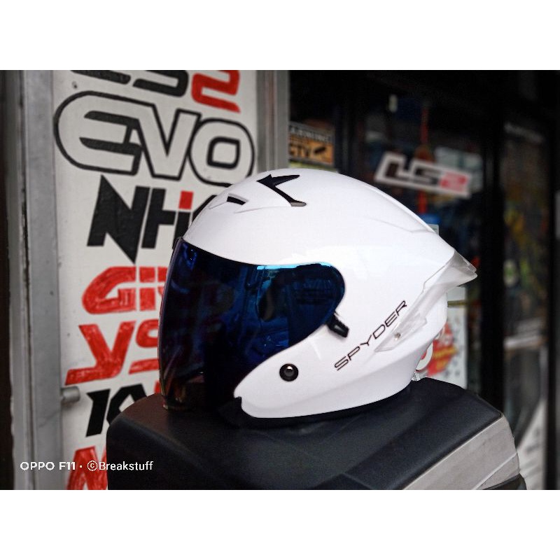 Spyder Fuel Solid Color Halfface Dual visor | Shopee Philippines