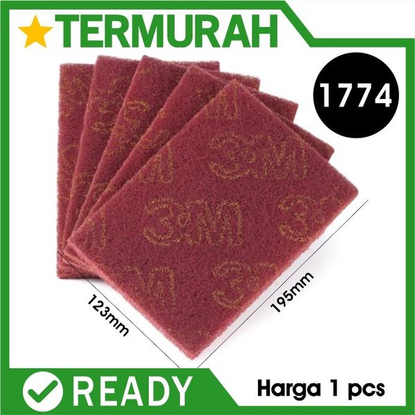 SCOTCH BRITE 3M maroon fiber sandpaper Scotchbrite 7447 stainless steel ...