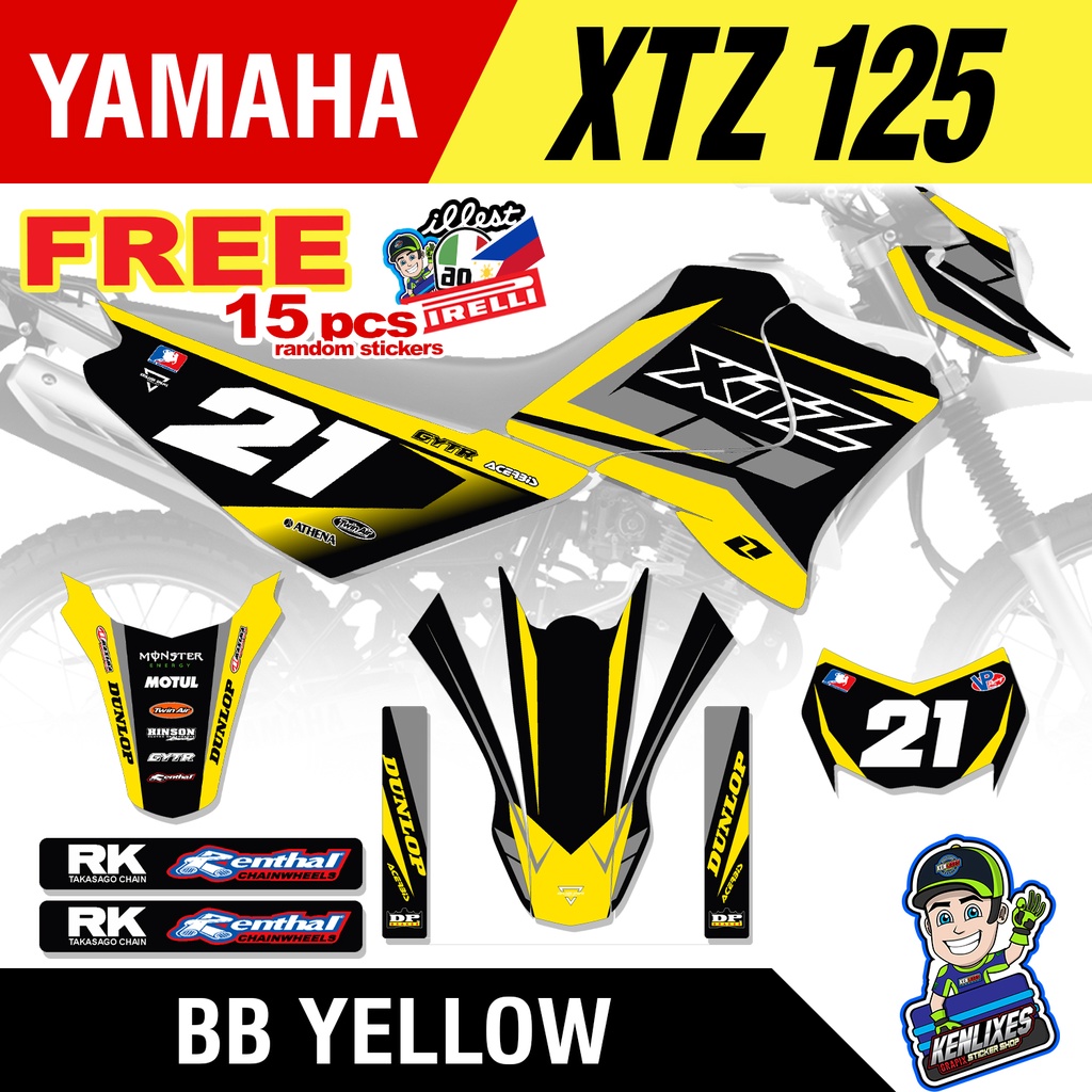 YAMAHA XTZ 125 Full Decals Sticker Body (Batch 2) | Shopee Philippines