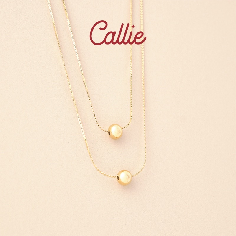 Callie Stainless Steel Minimalist Bead Layered Necklace Shop.Callie ...