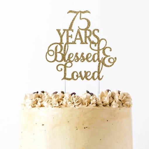 75th Birthday Cake Topper | Shopee Philippines