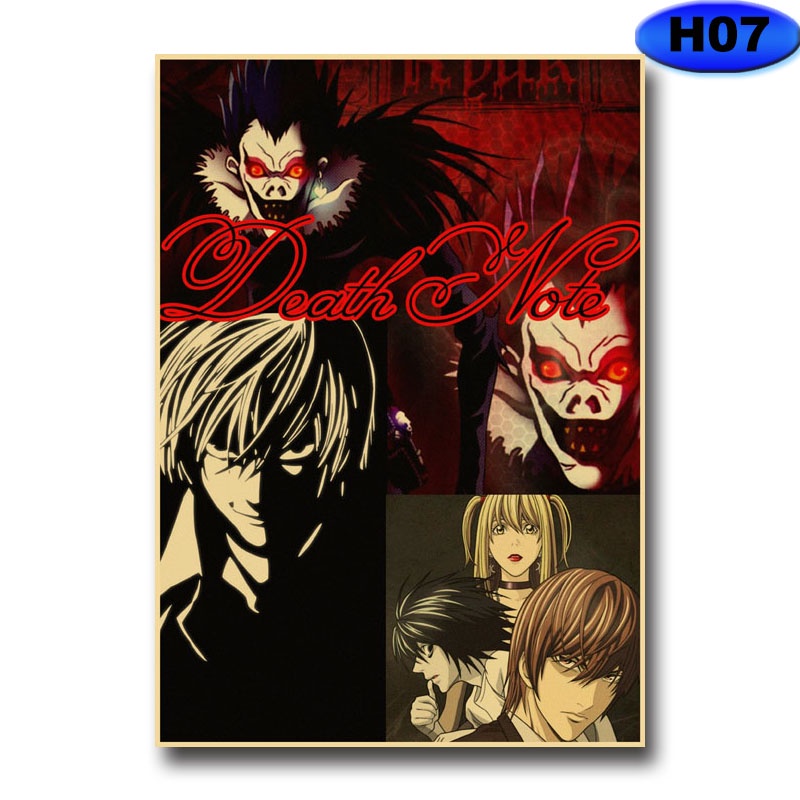 Japanese Anime Death Note Posters Retro Home Wall Decoration Items ...