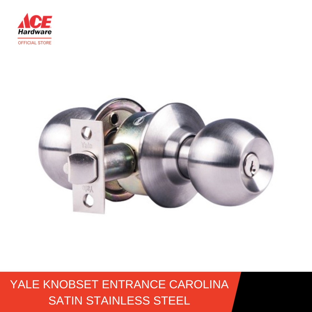 Yale Satin Stainless Steel Standard Duty Cylindrical Lock Set YLHCA5127 ...