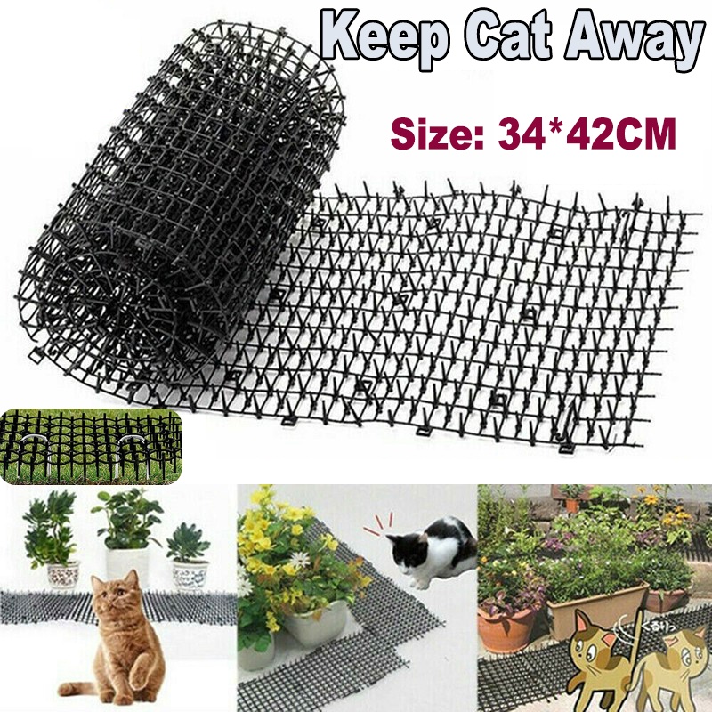 【COD】34*42CM Anti-Cat Mat with Spikes Cat Repellent Mats Indoor Outdoor ...
