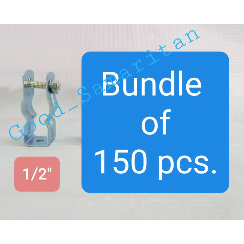 150 Pieces Galvanized Conduit Pipe Hanger Caddy Clamp 1/2" | Shopee ...