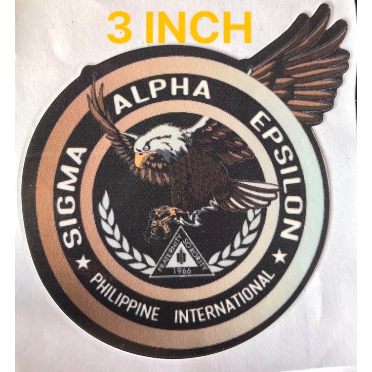 Sigma alpha epsilon 5pcs sticker set. 3 INCH | Shopee Philippines