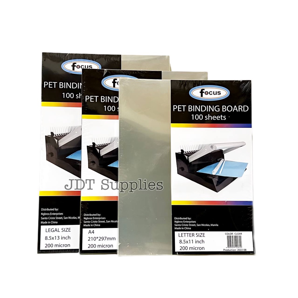 Focus PET Binding Cover [200mic] [SHORT/A4/LONG] | Shopee Philippines