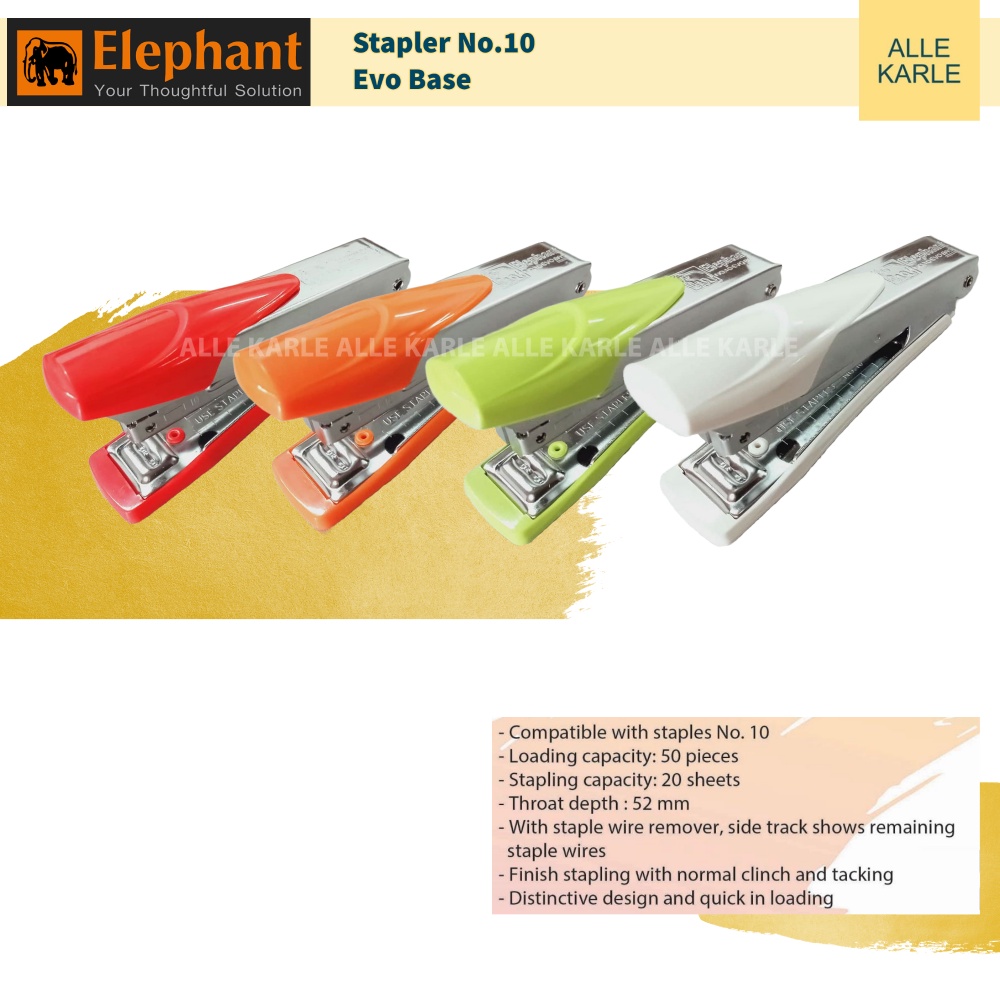 Elephant Stapler No.10 Evo Base | Alle Karle | Shopee Philippines