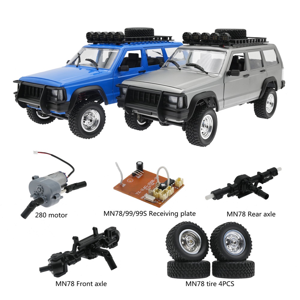 MN78 RC Car full scale 1:12 Cherokee four-wheel drive climbing car ...