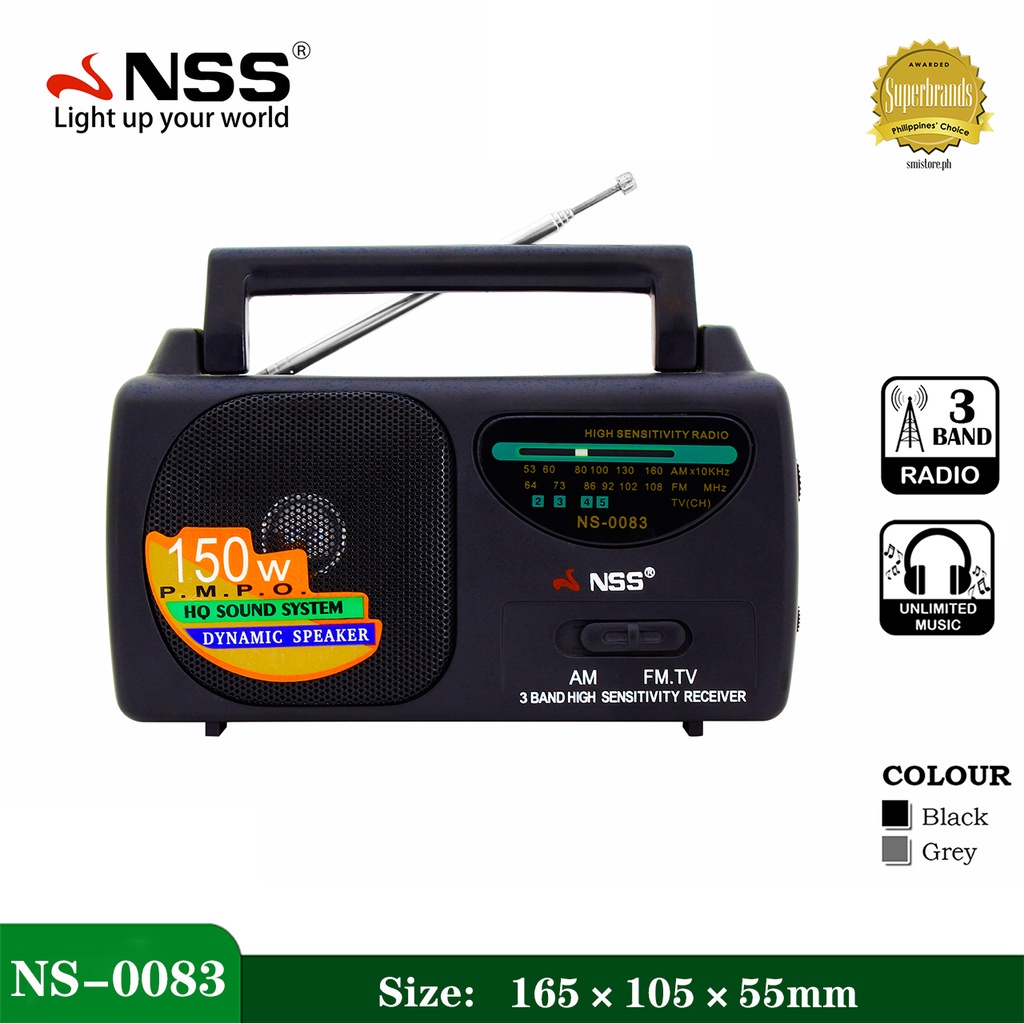 NSS High Sensitivity Receiver Radio 3 Band/4 Band Ac Dcam AM/FM//TV ...