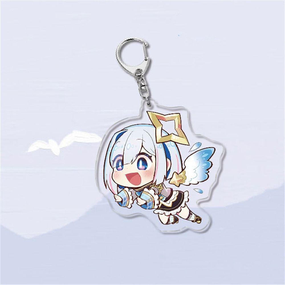 ELMER1 Hololive Key Chain 6cm Kawaii Ookami Mio Murasaki Shion Watson ...