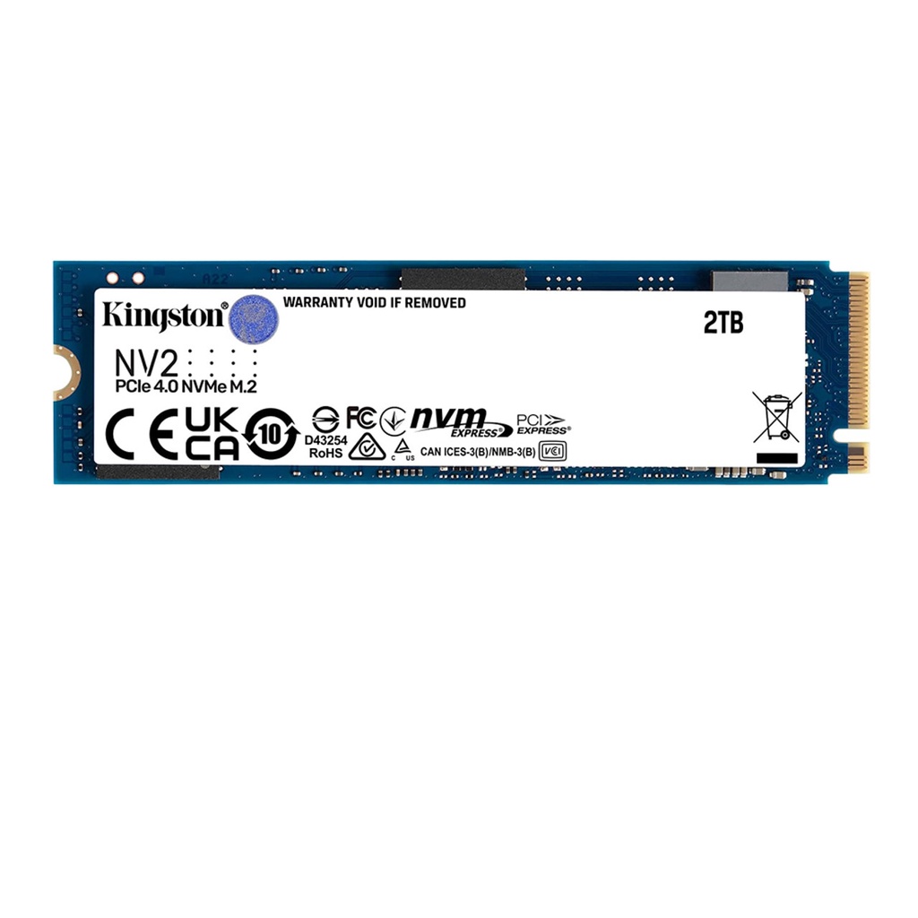 Kingston NV2 2TB SSD 2000GB M.2 NVMe PCIe Gen 4.0 (replaced NV1 ...