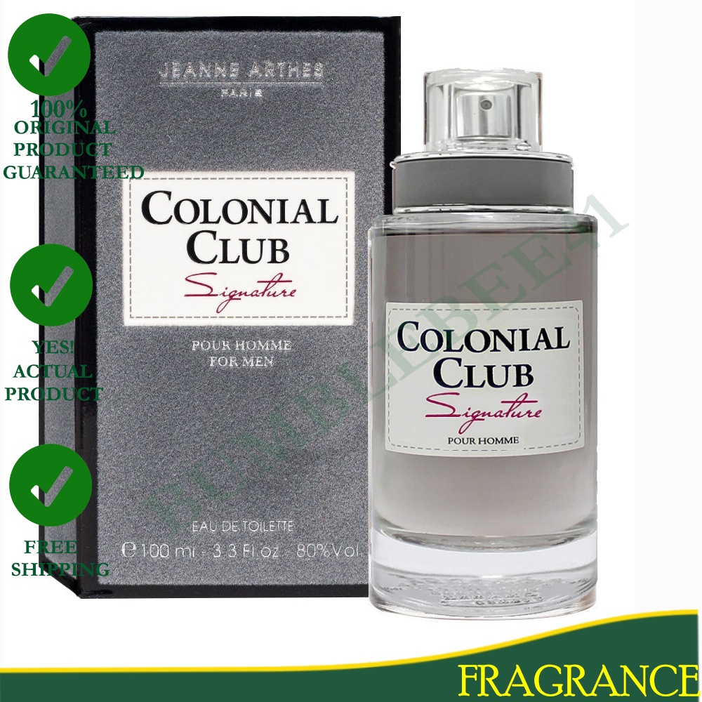 Colonial Club Signature EDT 100ML BY JA for men | Shopee Philippines