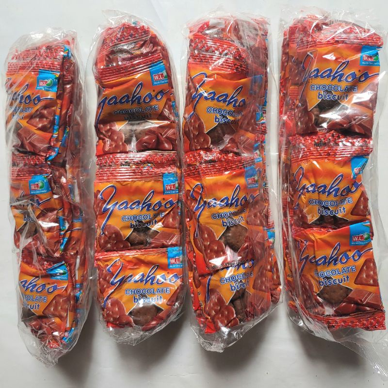 7 Pack Yaahoo Chocolate Biscuit(12pcs each) | Shopee Philippines