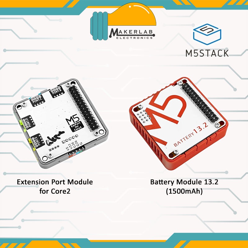 M5Stack Extension Port Module for Core2 | Battery Module 13.2 (1500mAh) | Shopee Philippines