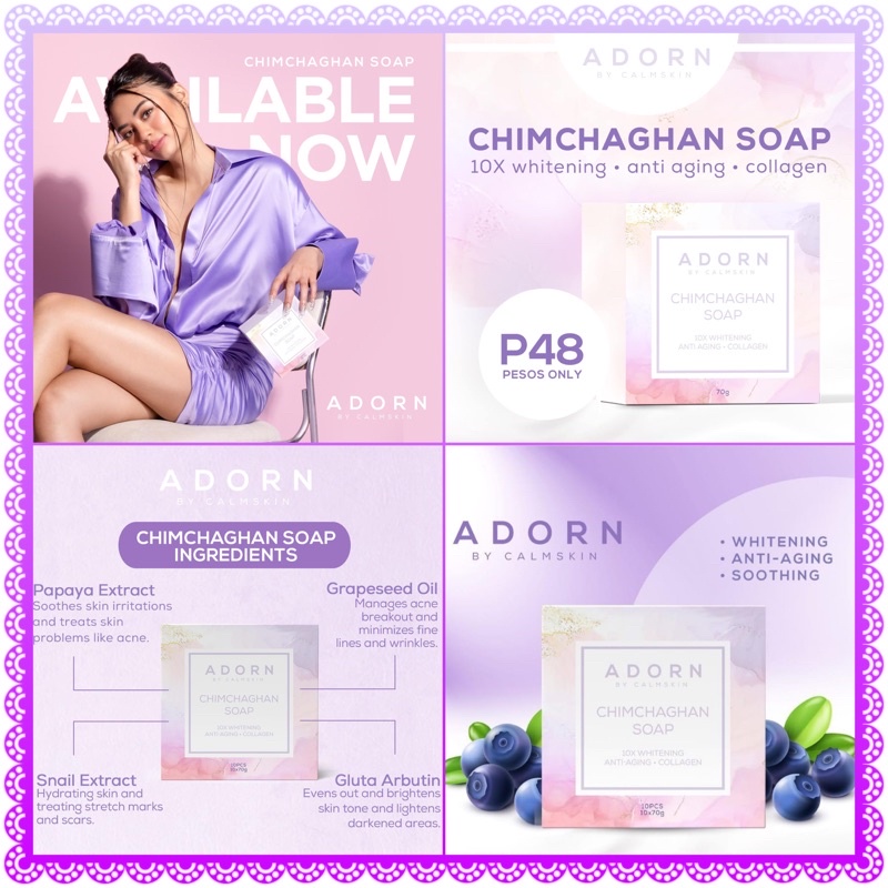 Adorn Chimchagnan Soap 70g (COD) | Shopee Philippines