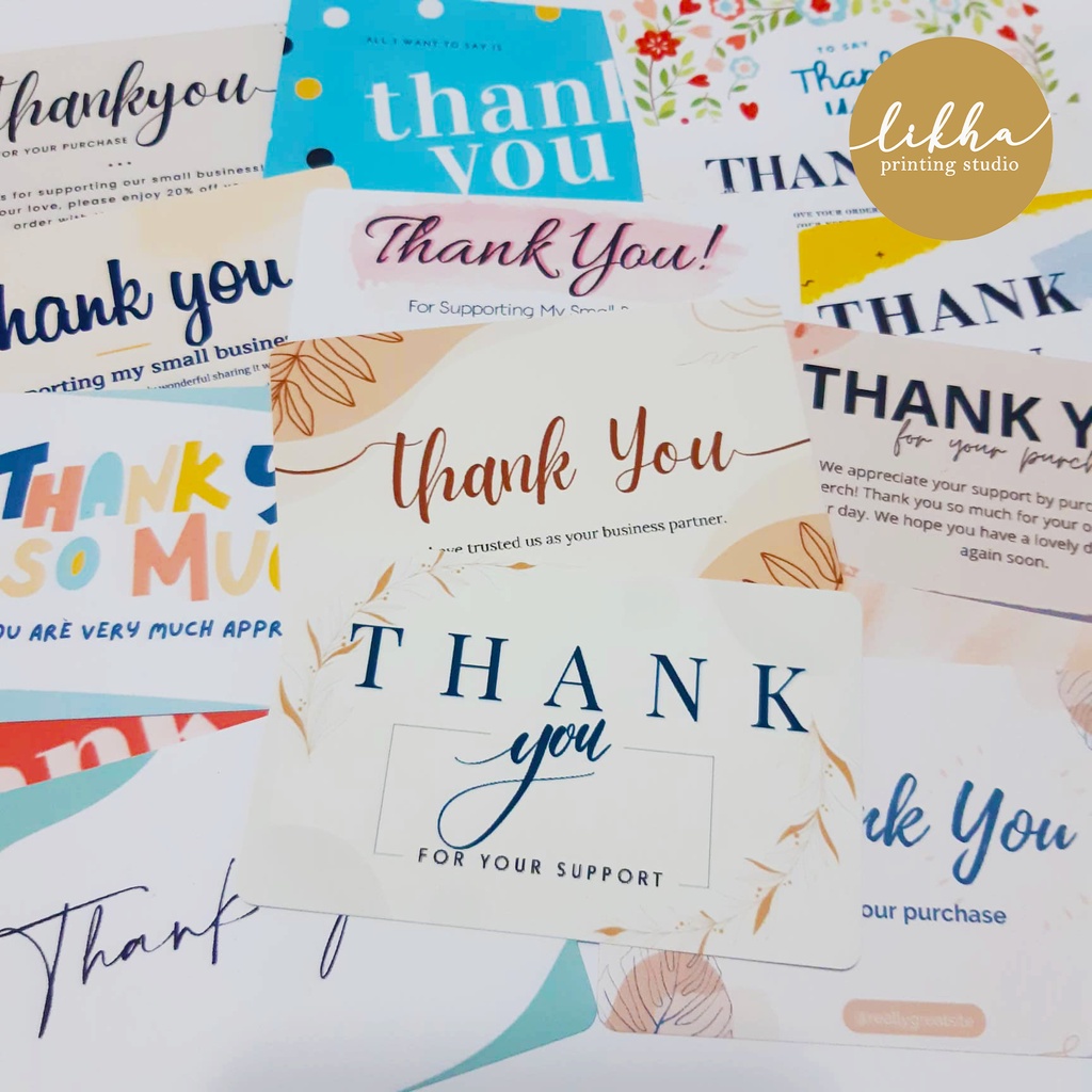 Print Customized cards ATM size (thank you cards, loyalty cards, gift ...
