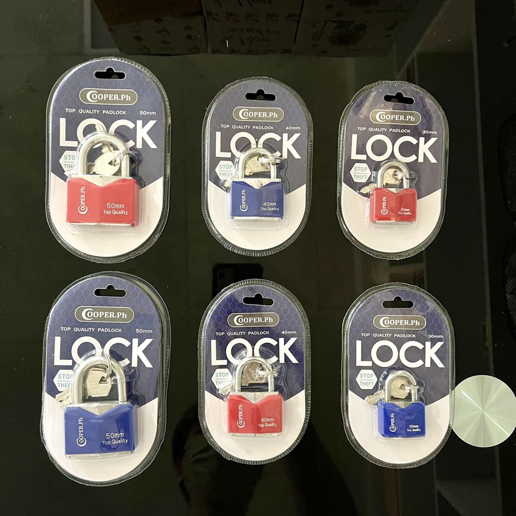 Cooper.ph CP-BJ-30,40,50 Plastic cover stainless padlock 40mm 50mm 60mm ...