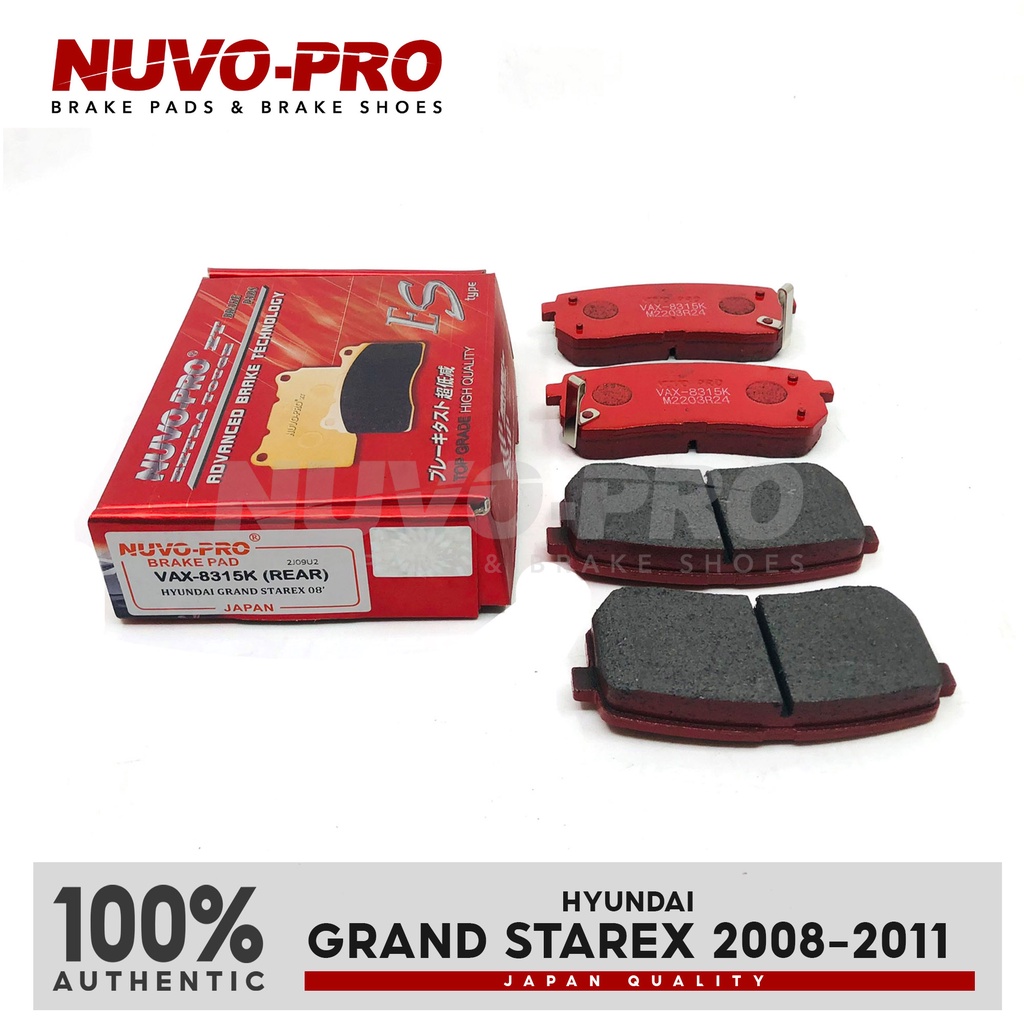 Nuvo-Pro Brake Pad Rear Hyundai Grand Starex 2007-2021 VAX-8315K SET ...
