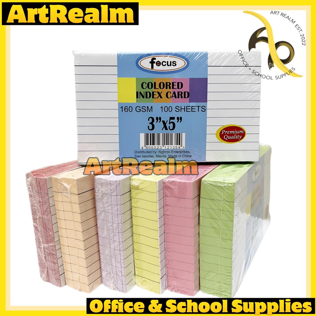 [3x5] Focus/Sentro Index Card [100 Sheets] | Shopee Philippines