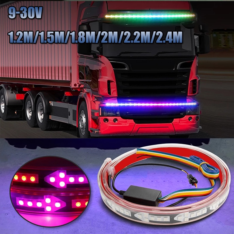 Universal DIY Truck Tailgate Light Running Streamer Led Strip Colorful ...