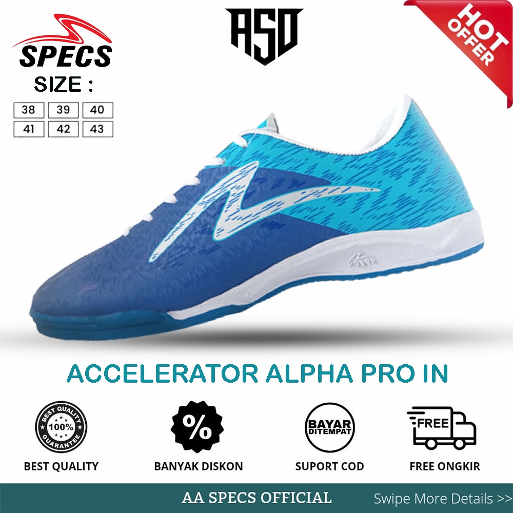 PUTIH Futsal Putsal Specs Accelerator Alpha Xtd Elite Pro In Garuda ...