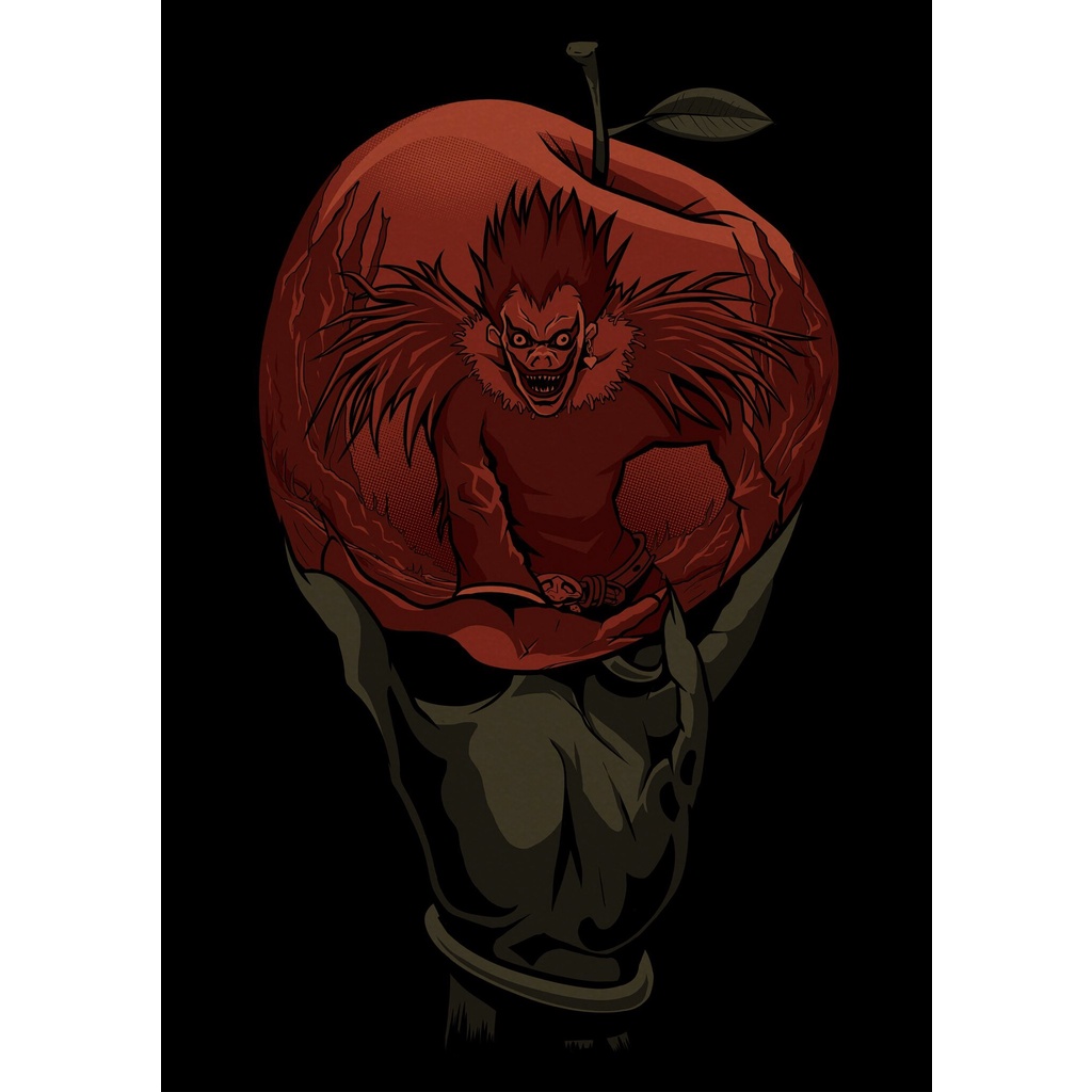Hot Anime Death Note Posters Manga Ryuk Retro Kraft Paper Sticker ...