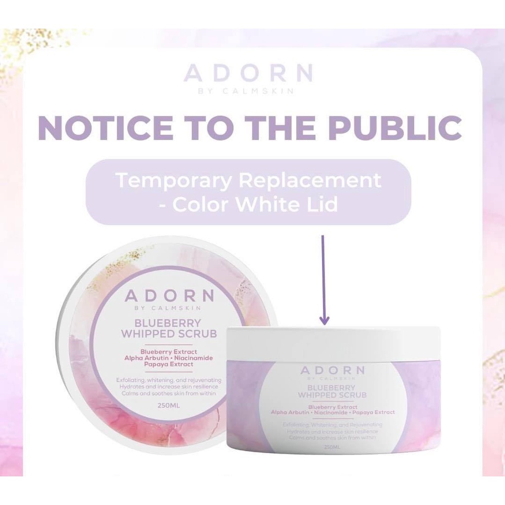 Adorn Sunscreen | Blueberry Whipped Scrub | Chimchaghan Soap | Lotion ...