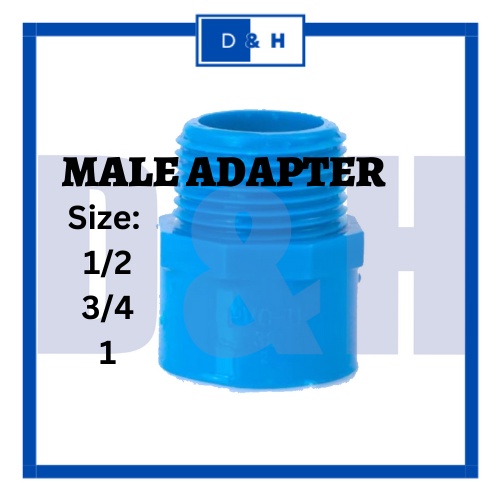 PVC Blue Fittings (Elbow, Tee, Coupling, Male/Female Adapter, Cap ...