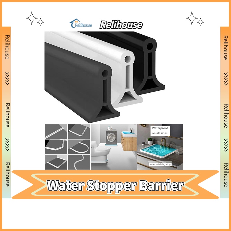 RELI Silicone Bathroom Water Retaining Strip waterproof toilet Washing ...