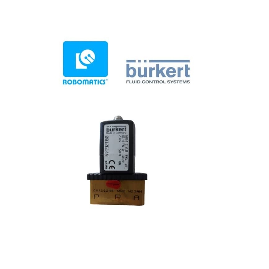 Burkert 3/2 way Compact Plunger Operated Valve 126149 G1/8 AC230, Type ...