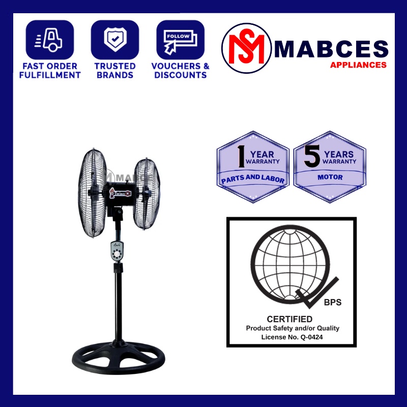 Asahi Twingo Double Head Stand Fan TW-6020 | Shopee Philippines