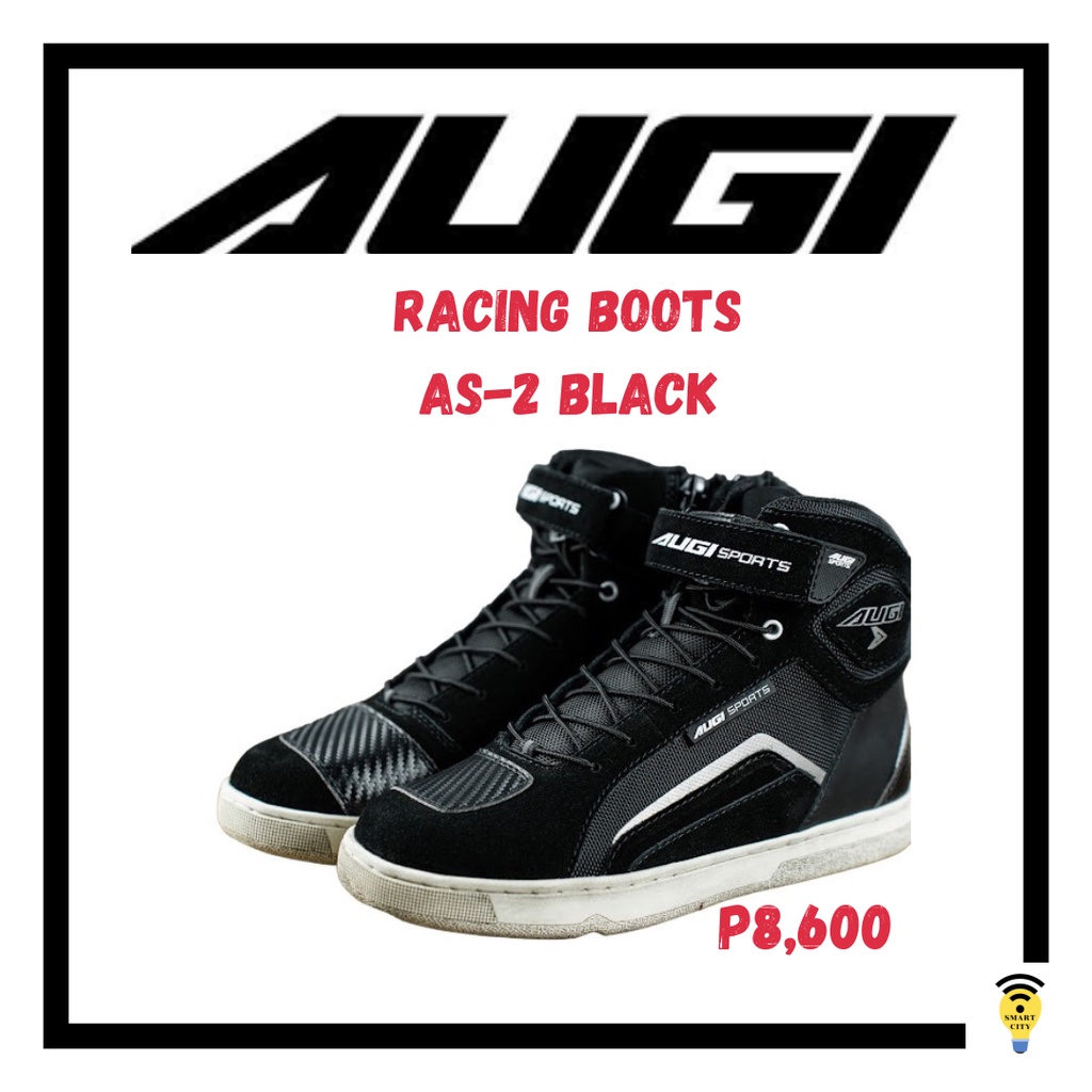 AUGI Racing Boots AS-2 Black | Shopee Philippines