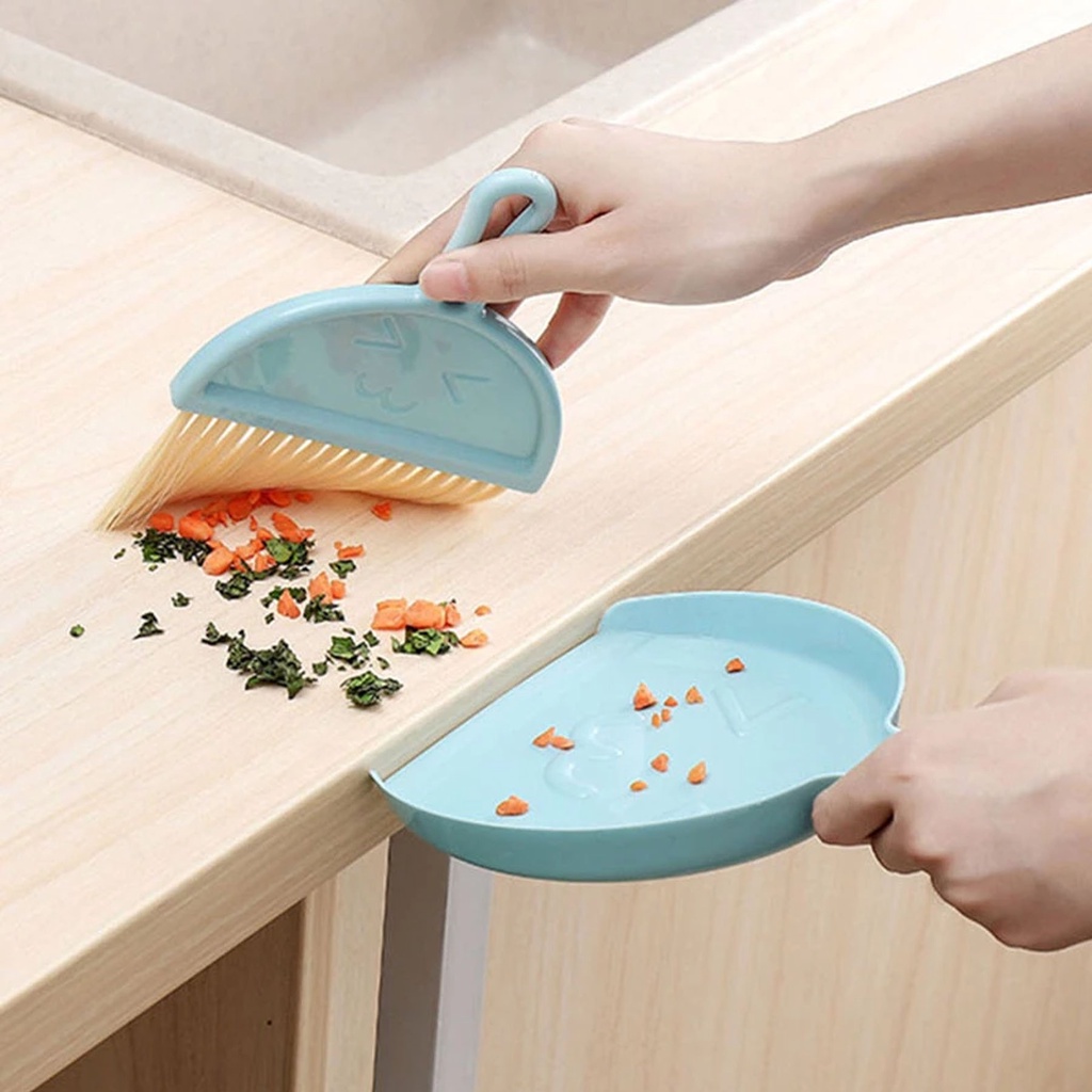 Mini Desk Broom Set Cleaning Brush Small Broom Dustpans Set Desktop ...