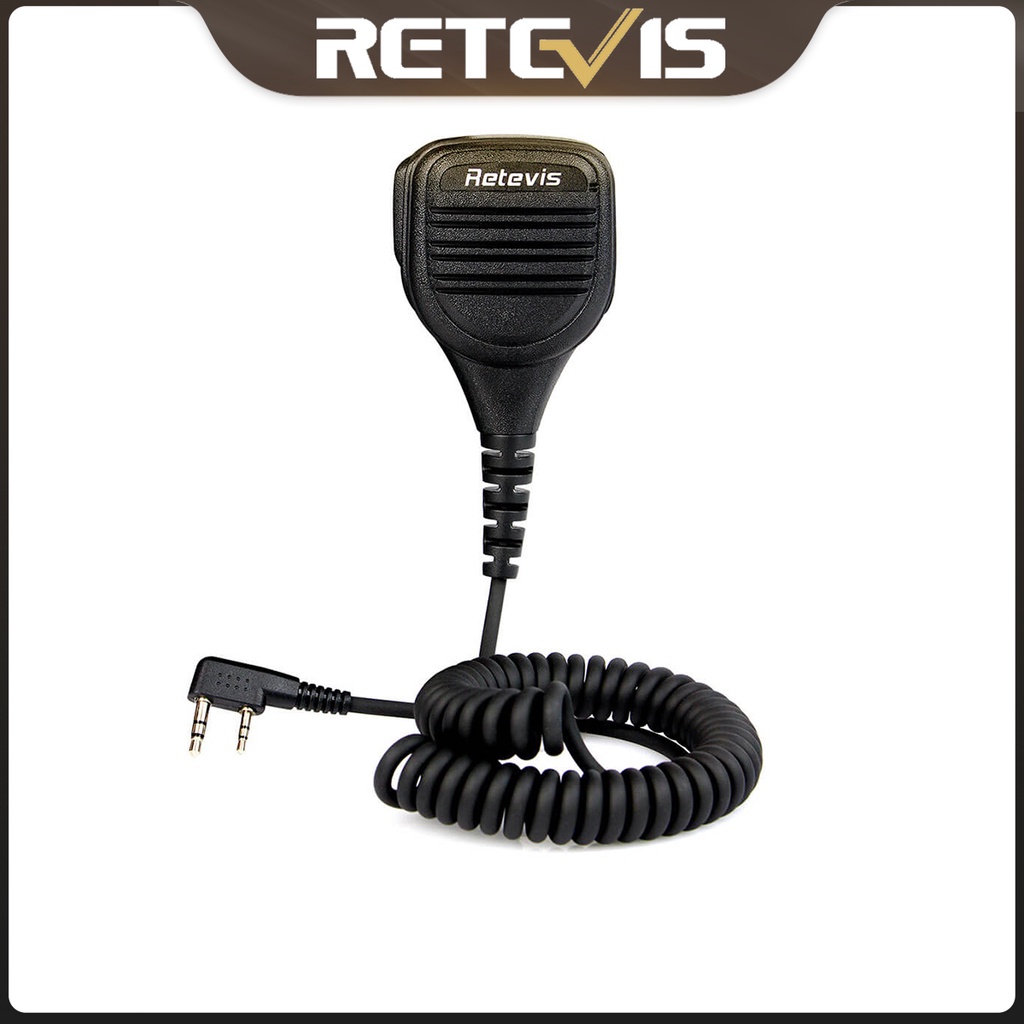 Retevis 2 Pin Remote Speaker Mic RT1/RT3/RT8 Radio | Shopee Philippines