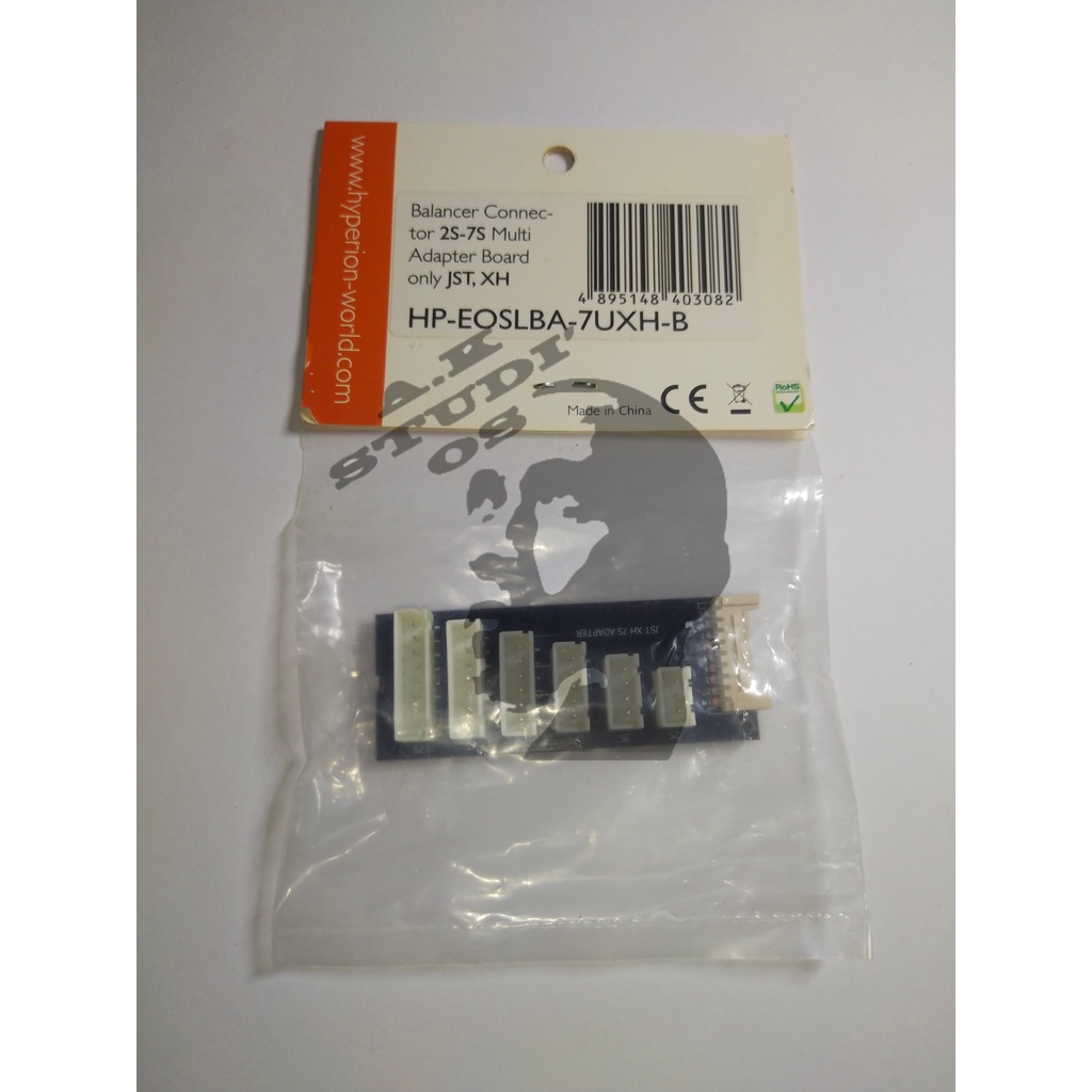 HYPERION BALANCER CONNECTOR 2S-7S MULTI ADAPTER BOARD ONLY JST, XH ...