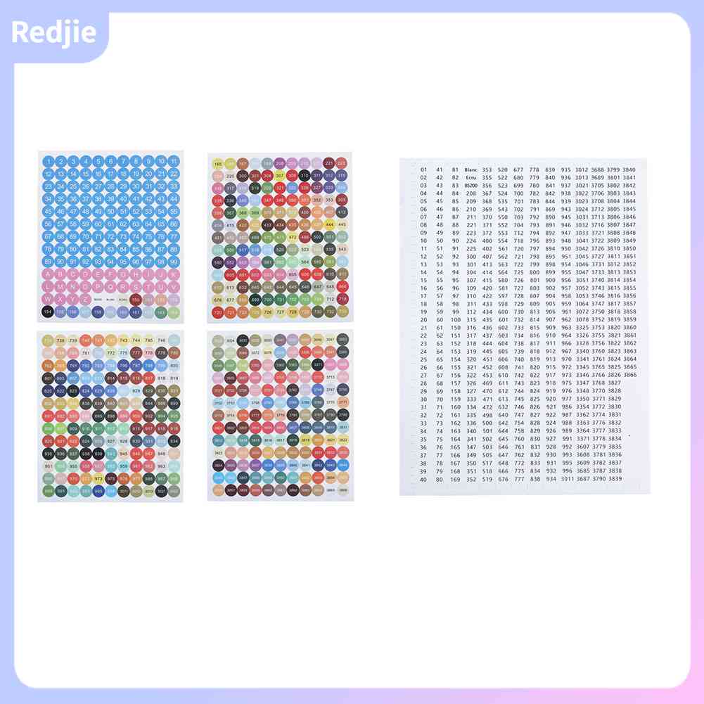 DMC Colors Number Label Stickers for Diamond Painting Storage Box ...