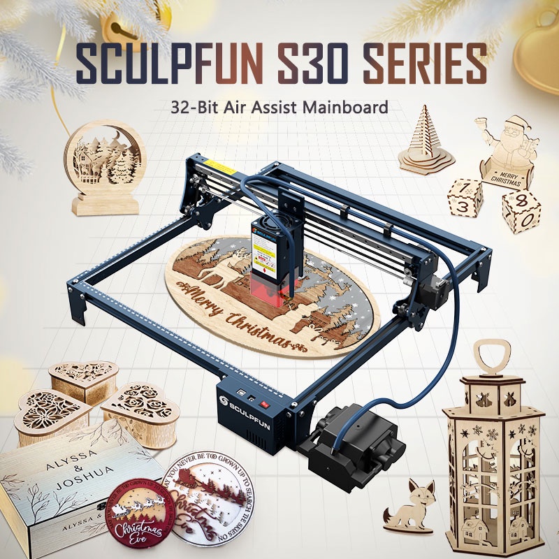 Sculpfun S30 Pro Max Automatic Air-Assist Laser Engraving Machine ...