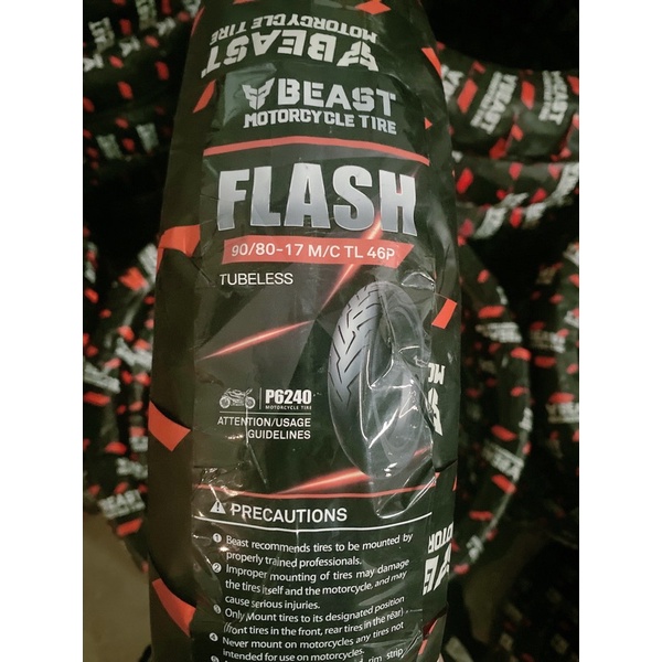 BEAST FLASH (P6240)TUBELESS TIRE 14-17" (INCHES)Skid tiresORIGINAL ...