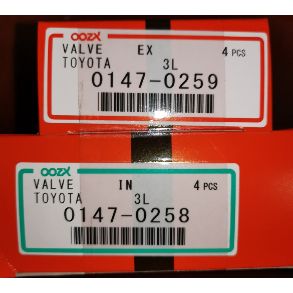 FUJI Engine Valve IN & EX For TOYOTA 2L / 3L / HIACE / HILUX / LAND ...