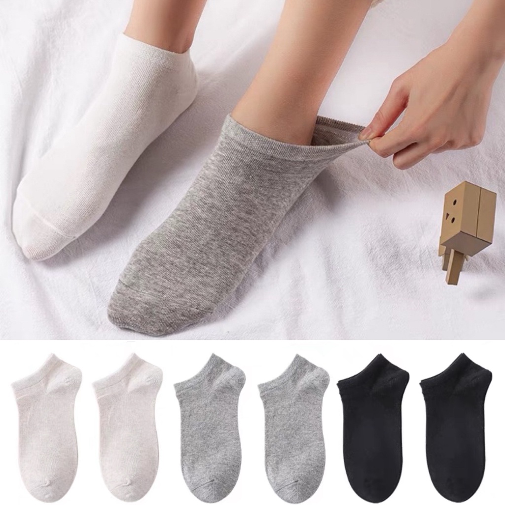 Unisex Basic Socks Plain Ankle Sock Iconic Socks | Shopee Philippines