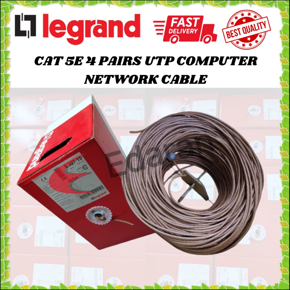 x1 Meter LEGRAND CAT 5E 4-PAIRS UTP COMPUTER NETWORK CABLE | Shopee Philippines