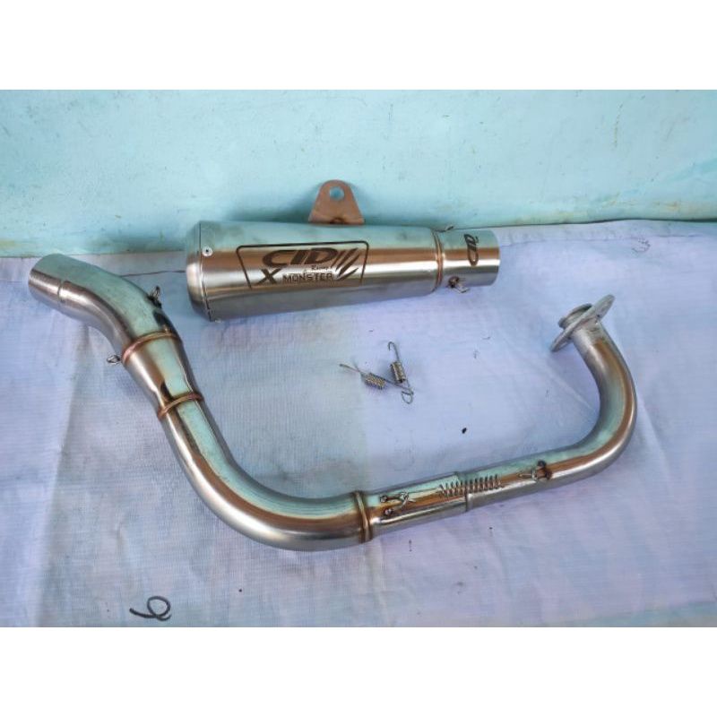 Monster laser CLD exhaust for beat.Mio.Vario. 150 full bending neck ...