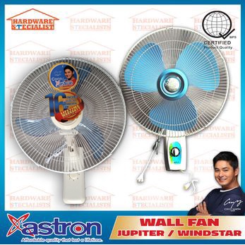 Astron Wall Fan Electric Fan 16" | Jupiter or Windstar (SOLD PER PIECE ...