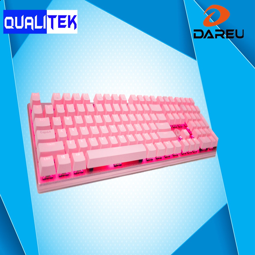 DAREU KEYBOARD BLUE SW, SINGLE LIGHTS EK810 PINK | Shopee Philippines