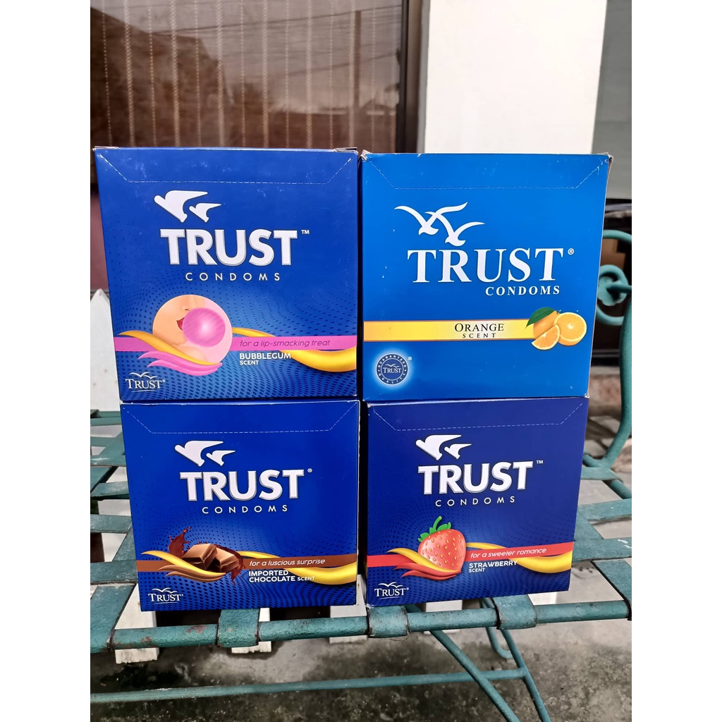 TRUST Condoms (sold per box) DISCREET PACKAGING | Shopee Philippines